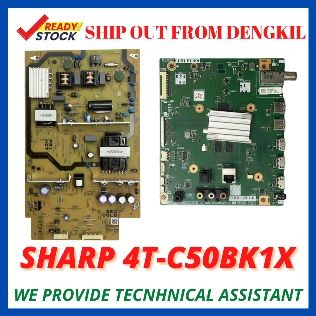 Original Sharp 4T-C50BK1X Powerboard Mainboard pcb board RUNTKB857WJQZ ...