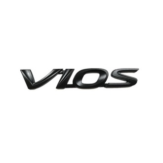 TOYOTA VIOS EMBLEM REAR WORD LOGO MATT BLACK | Shopee Malaysia