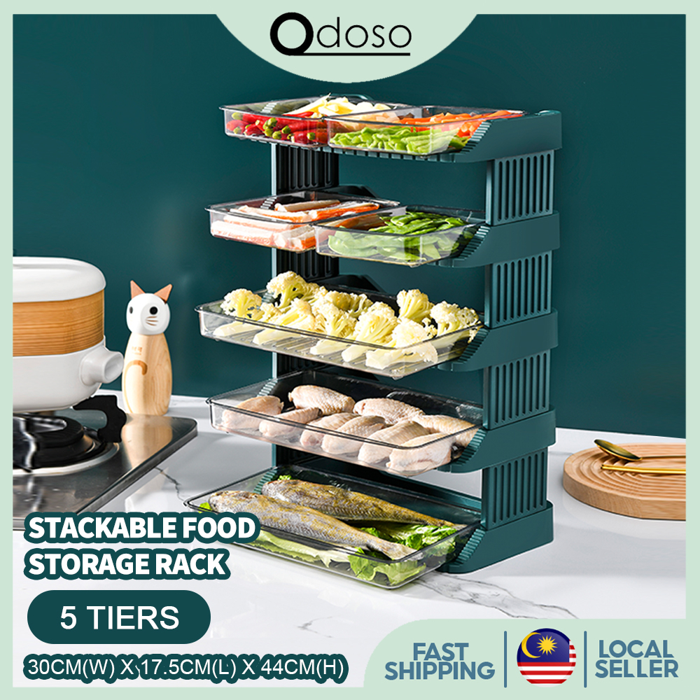 Stackable Food Plate Rack Food Serving Plate Food Organizer Dinning ...