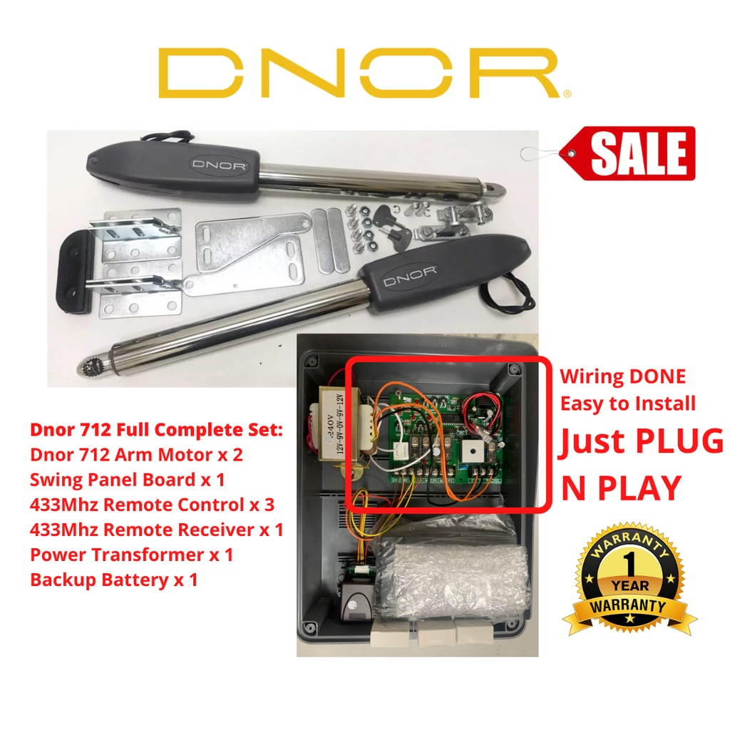 Dnor 712 Autogate Set Complete with Installation | Shopee Malaysia