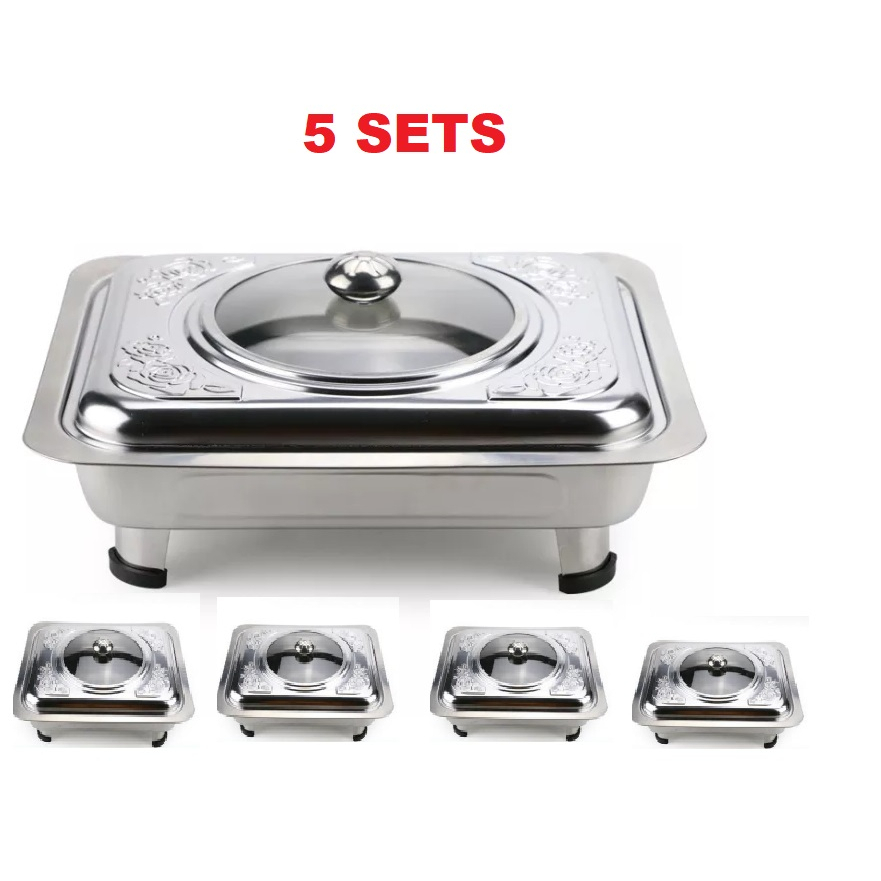 5 PCS 35X27 BUFFET TRAY SET / FOOD TRAY / KENDURI SET | Shopee Malaysia
