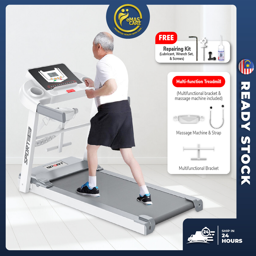 [Version BARU] 2.0Hp Treadmill Lari Mesin Automatik Exercise Pemegang ...