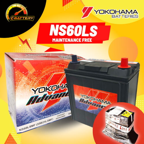 NS60LS NS60RS NS60 YOKOHAMA ADVANCE MF Car Battery Bateri Kereta | Proton Iswara Waja Saga Civic ...