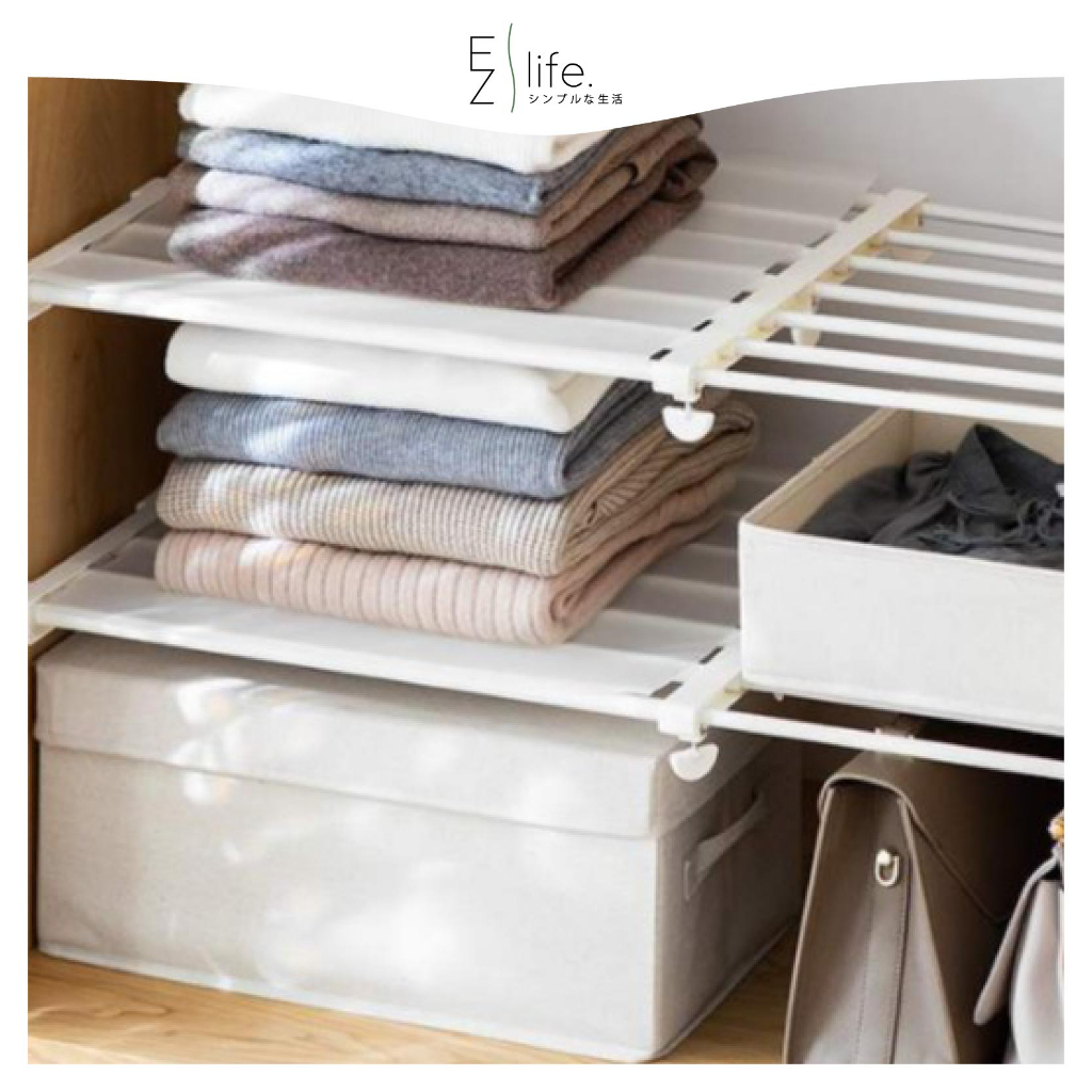 Rak Teleskopik Ezlife 75-120cm Adjustable Rack Cabinet Organizer ...