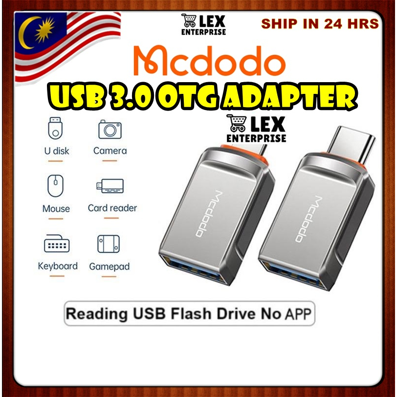Mcdodo OTG OT-860 873 Adapter Converter OTG Compatible for iPhone IOS ...