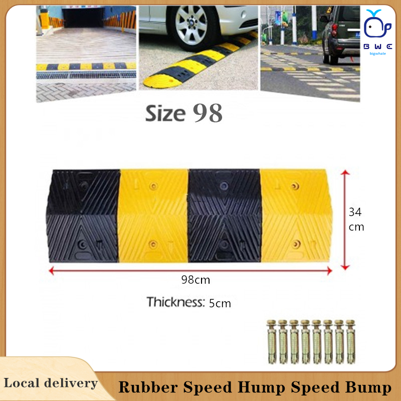 BWE*98CM Rubber Speed Hump Speed Bump Speed Bump Flexible Not Easy ...