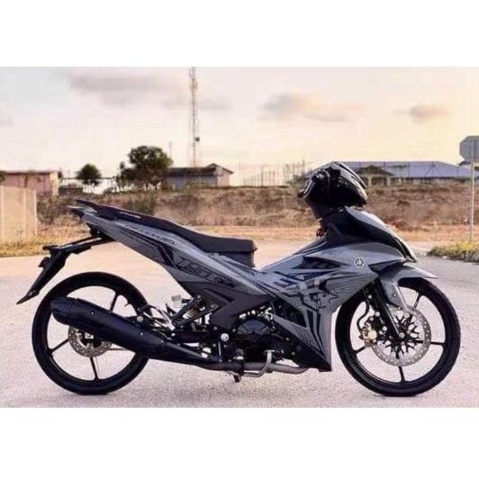 Yamaha Y15ZR Y15 Cover Set Nardo Gray Transparent Exciter Thai Ex ...