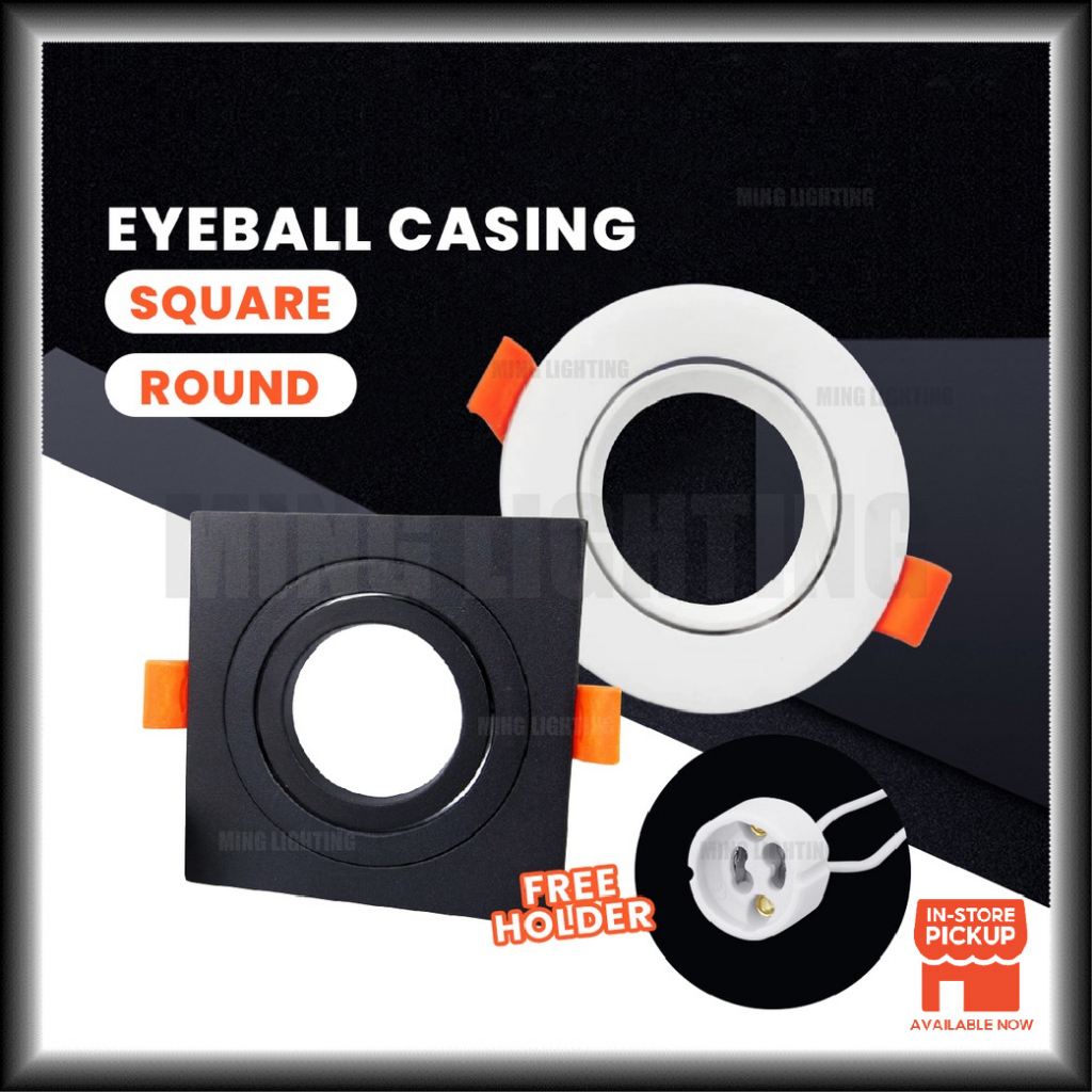 LED 7W MR16 Bulb GU10 Eyeball Casing Frame Downlight Ceiling Down Light ...