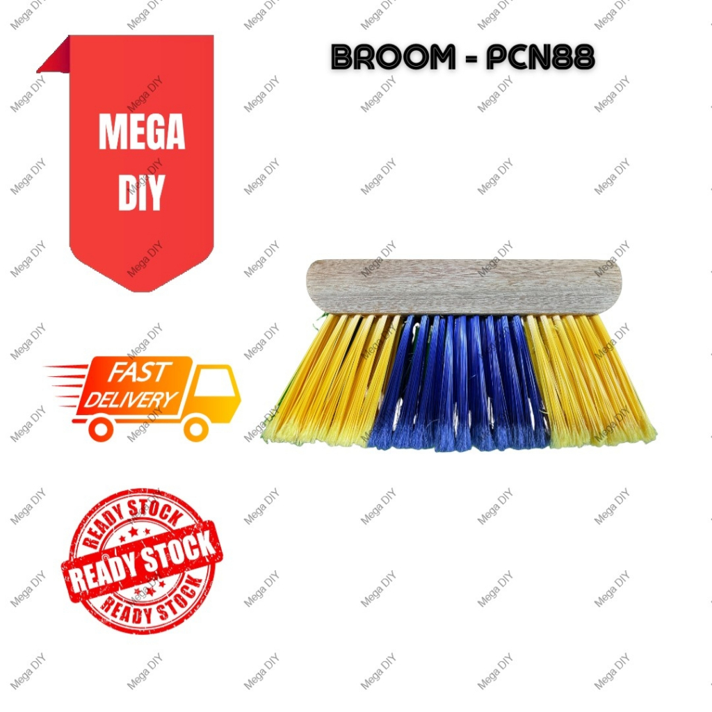 Household Broom / Indoor Outdoor Wooden Head Hard Broom / 木头粗原子扫头 ...