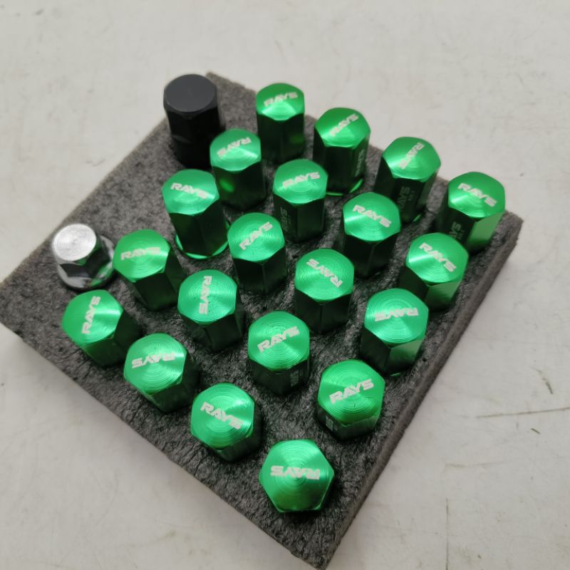 2 in 1 Rays Nut / Rays Wheel Nut / Racing Nut / Steel Nut / Nut Besi ...