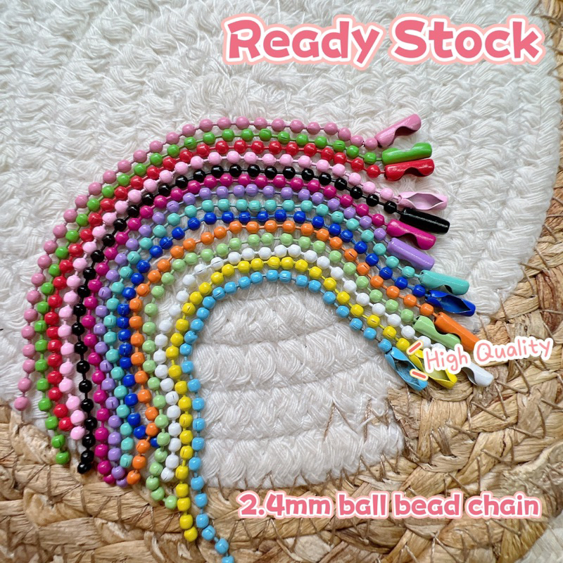【Malaysia ReadyStock 【10pc】Rantai Bola Kecil / Rantai Kunci / Rantai ...