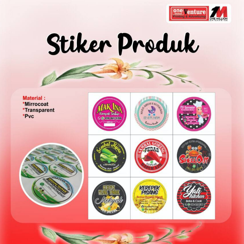 Sticker Label Produk | Shopee Malaysia