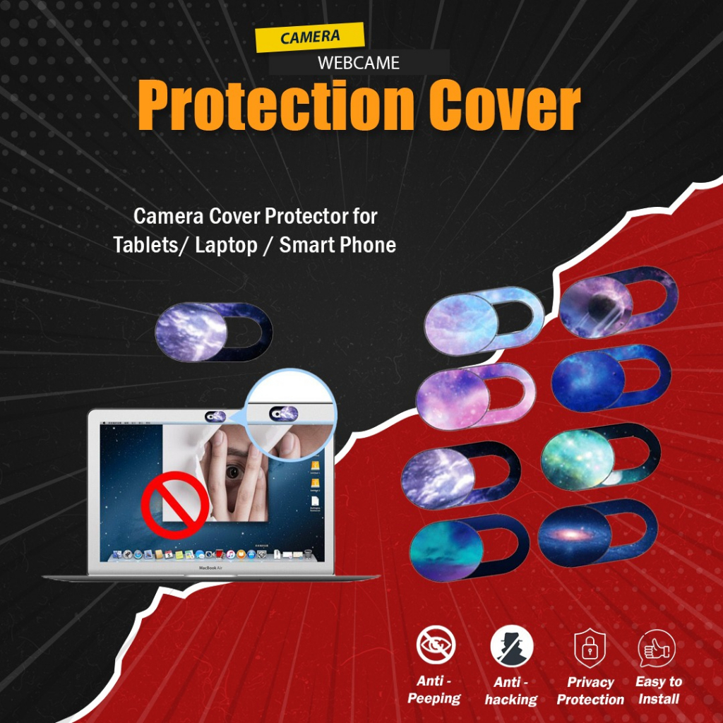 Webcam Cover Lens Ultra-Thin Slide Design Privacy Protector Camera ...