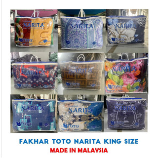 TOTO NARITA KING SIZE ORIGINAL EXTRA MALAYSIA TOP SOFT TOTO TEBAL DOUBLE SIDE COTTON | Shopee ...