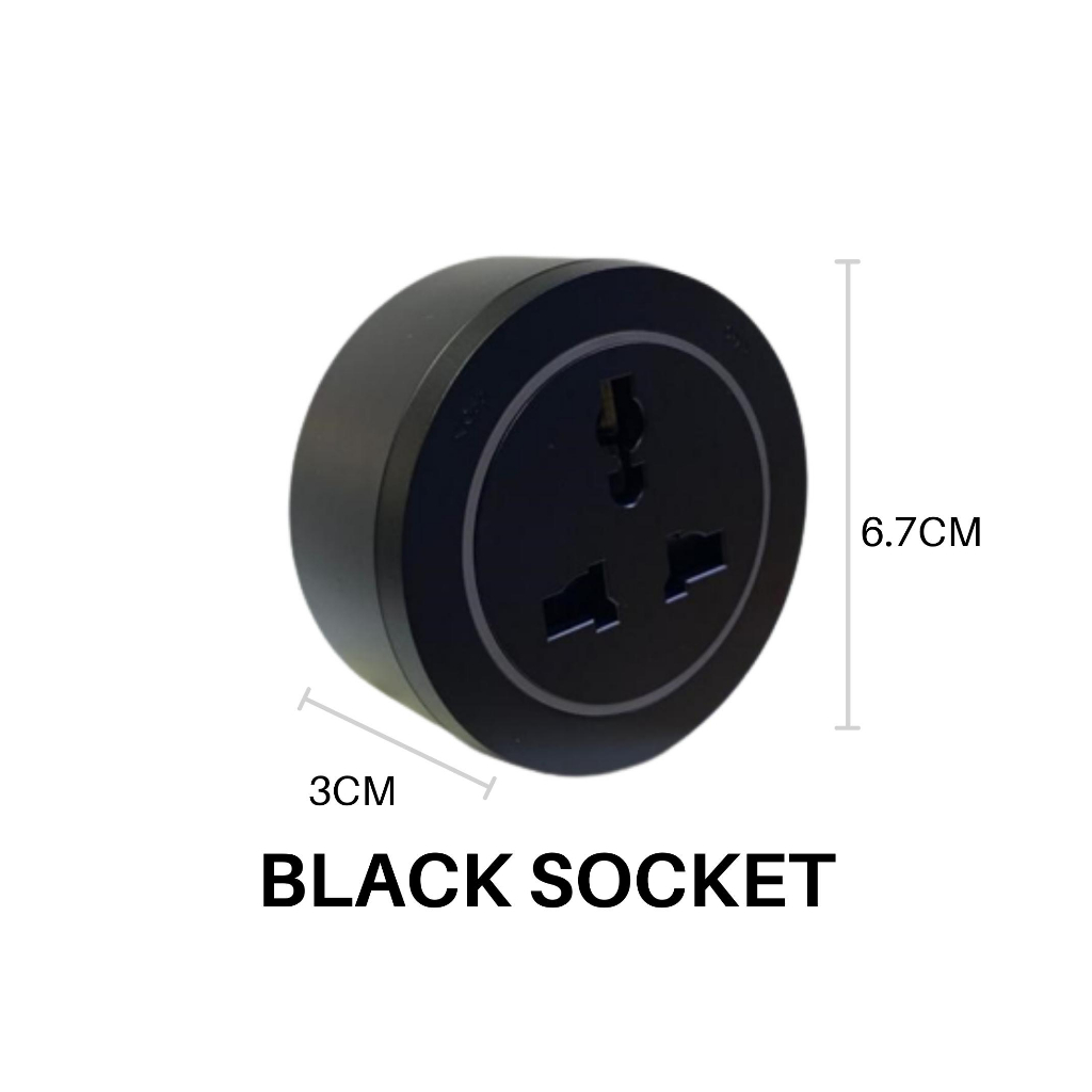 PRODIY 8000W 32A Power Track Socket Surface Type + LED 13A Plug Adapter ...