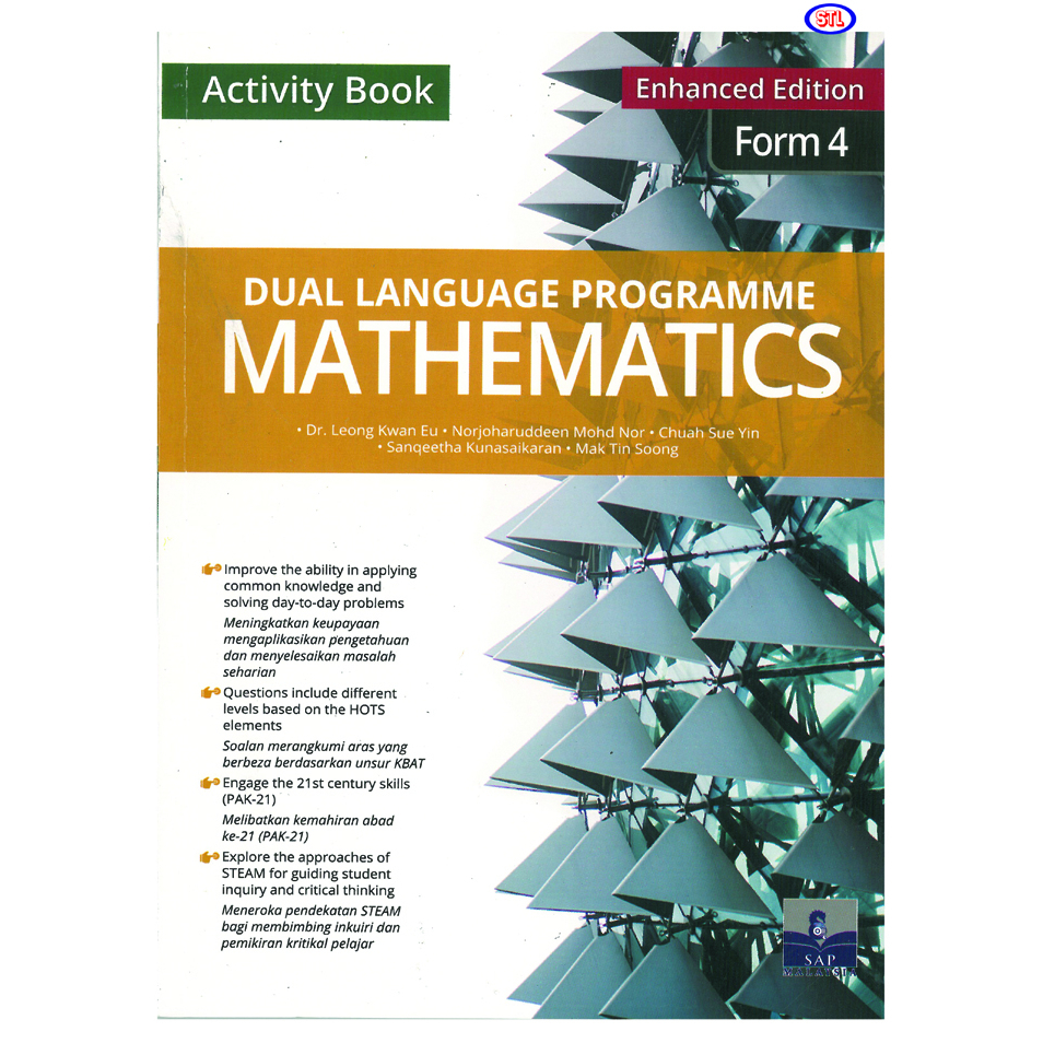 Form 4 Mathematics Dual Language Programme Activity Book (Enhanced ...