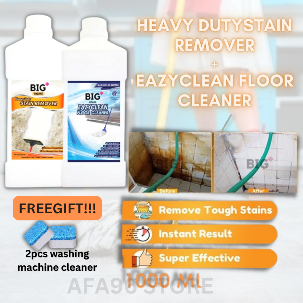BIG+ Heavy Duty Stain Remover Eazyclean A Toilet Bowl Floor Cleaner ...