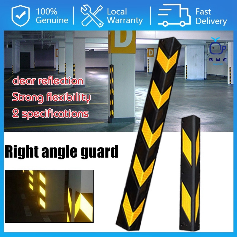 【Local shipment】WALL RUBBER CORNER GUARD PROTECTOR WITH REFLECTIVE FOR ...