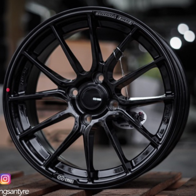 15” New Original Enkei Tuning SC48 with Glossy Black 4x100 Perodua Myvi Honda City Vios NCP151 ...