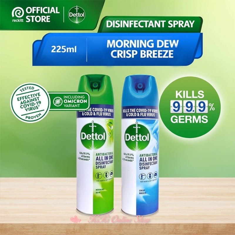 Dettol Disinfectant Spray Morning Dew/Crisp Breeze | Shopee Malaysia