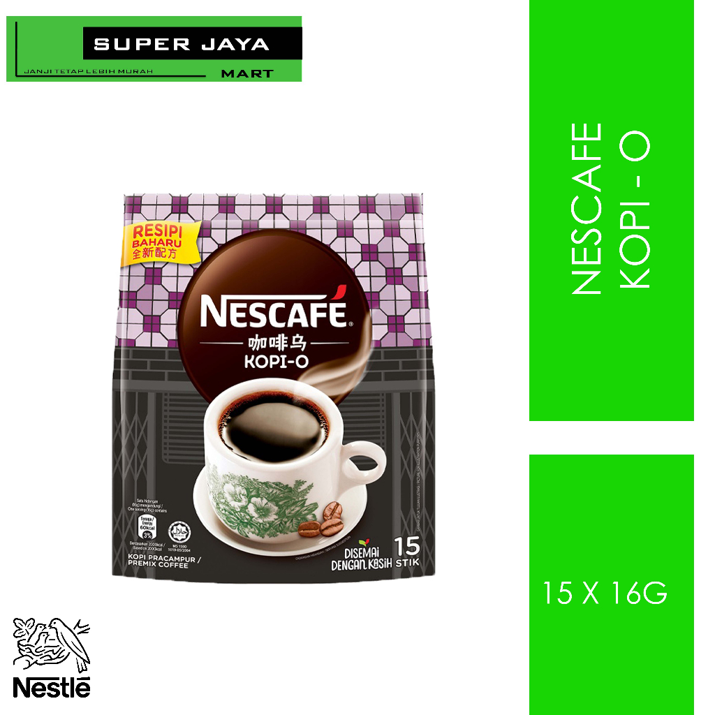 Nescafe Kopi-O 15x16g | Shopee Malaysia