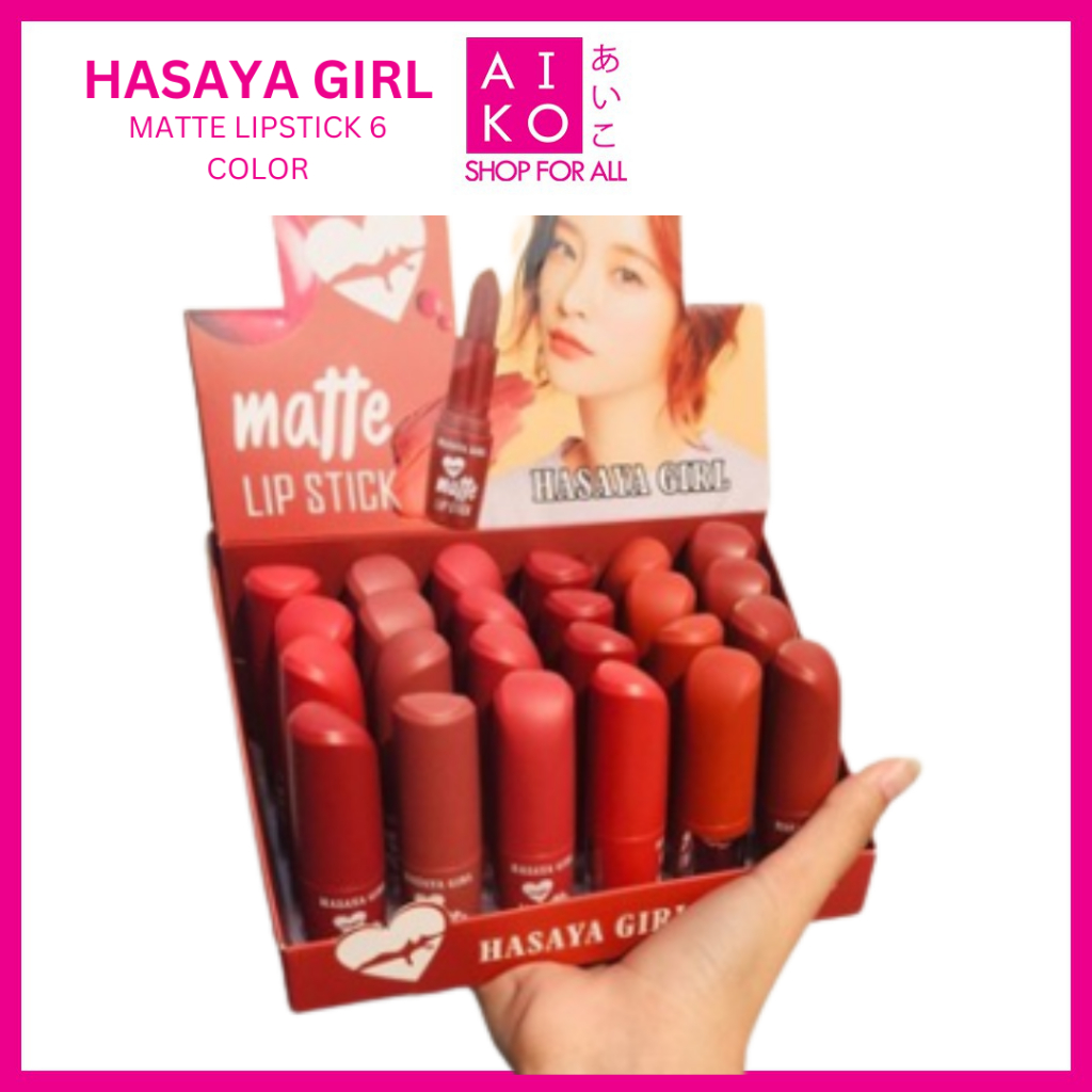 (AIKO) HASAYA GIRL MATTE LIPSTICK 6 COLOR (JH-3684) | Shopee Malaysia