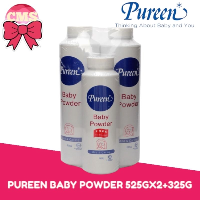 PUREEN BABY POWDER 525GX2+325G | Shopee Malaysia