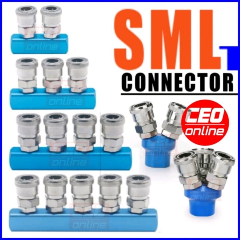 CEO 🇲🇾 Pneumatic Fitting C Type Quick Coupling SML Connector Coupler ...