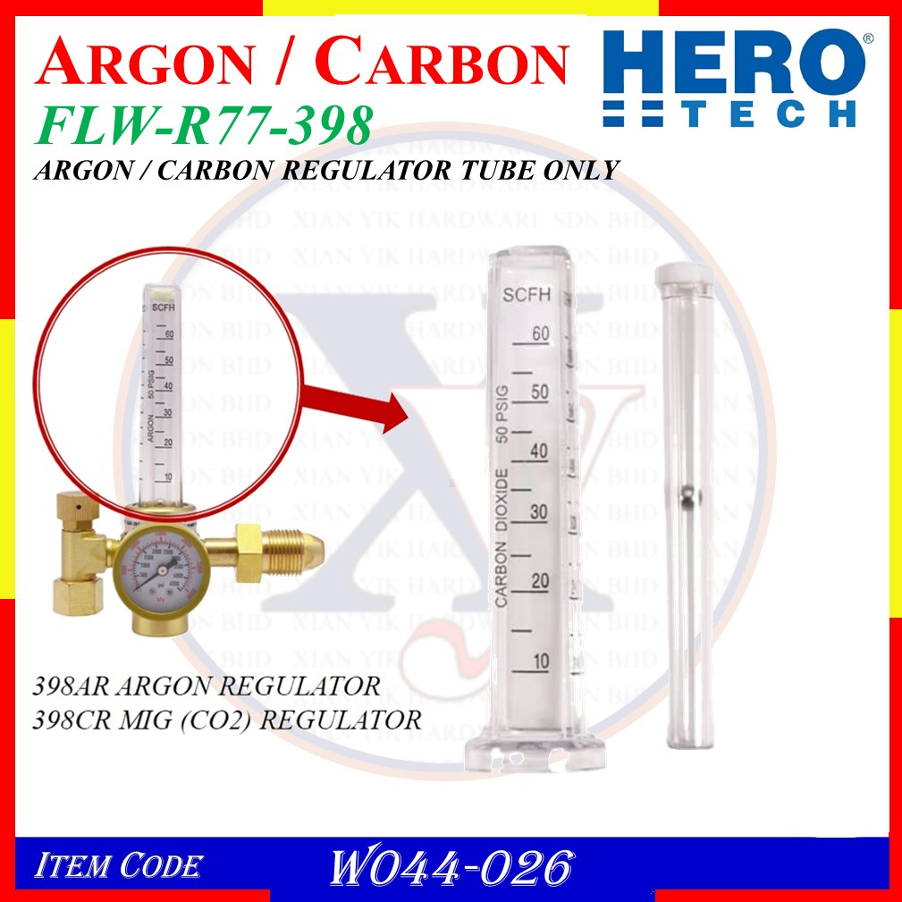 W044-026 SPACE PART: FLW-R77-398 ARGON / CARBON REGULATOR TUBE ONLY ...