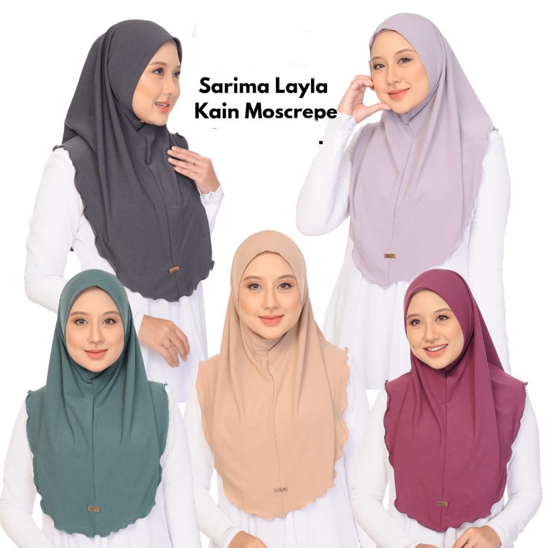 TUDUNG SARUNG BAWAL LAYLA MOSCREPE TAYA BEATS FAEZAH ILAI BIDA ...