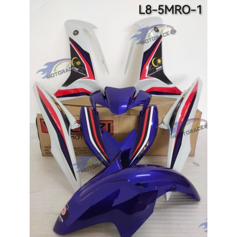 VELOZI RACING FULL BODY COVER SET LC135 V8 FI YAMAHA 5MRO STICKER TANAM | Shopee Malaysia