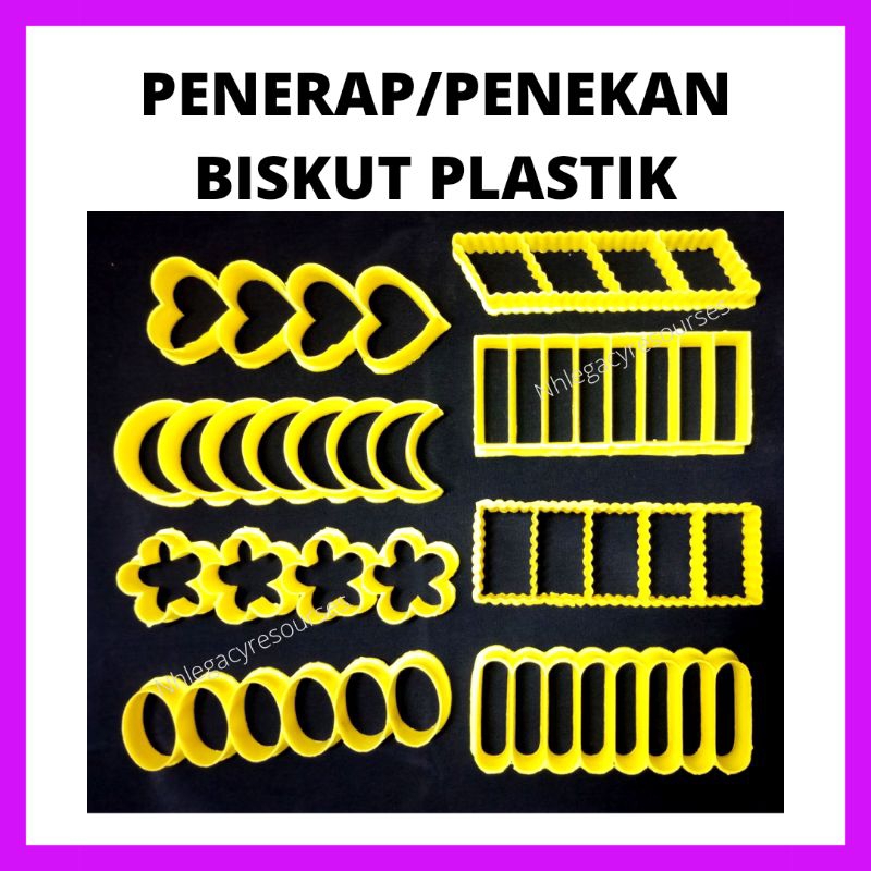 Penerap Biskut Penekan Biskut Cookies Cutter Acuan Biskut Cookies Mould ...