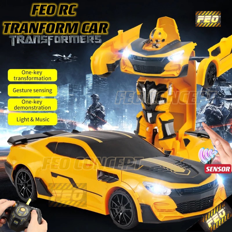 FEO Bumblebee Rc Transform Car Remote Control Car Drift Deformation Toy ...