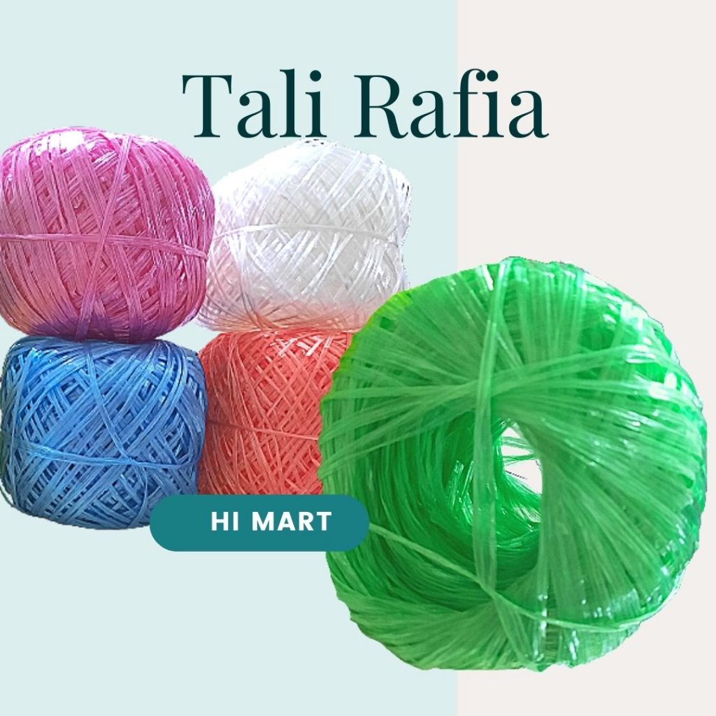 Hi Mart - Tali Rafia Raffia Rope Medium String Tali Plastik Rafia Nylon ...