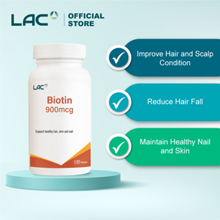 LAC BIOTIN 900MCG TABLETS 120S (NEW IMPROVED | PREVIOUSLY KNOWN AS GNC ...