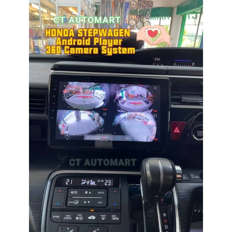 Honda Stepwagen Top Model Android Player with 360 Camera System Bird ...