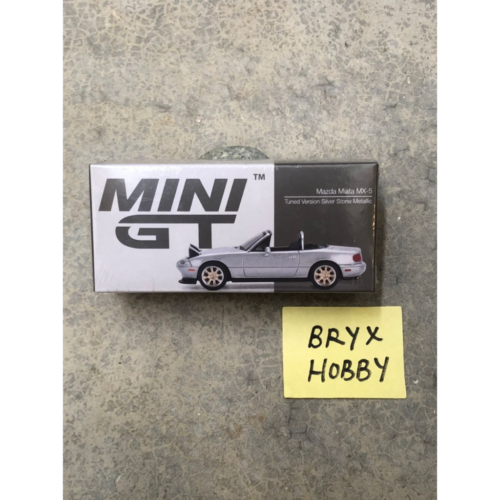 TSM Models Mini GT Mazda Miata MX-5 (NA) Tuned Version Silver Stone # ...