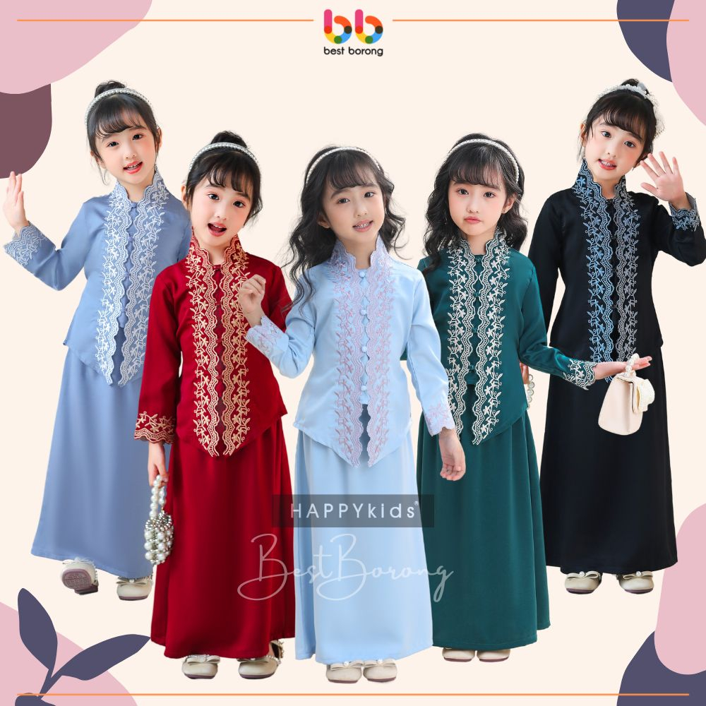 HAPPYkids Baju Raya 2024 Kurung Budak Kanak-kanak Perempuan Girls ...