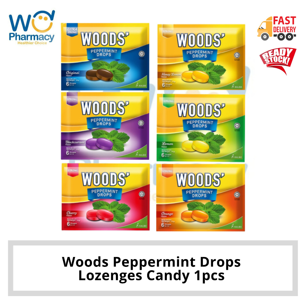Woods Peppermint Drops Lozenges Candy 1pcs | Shopee Malaysia