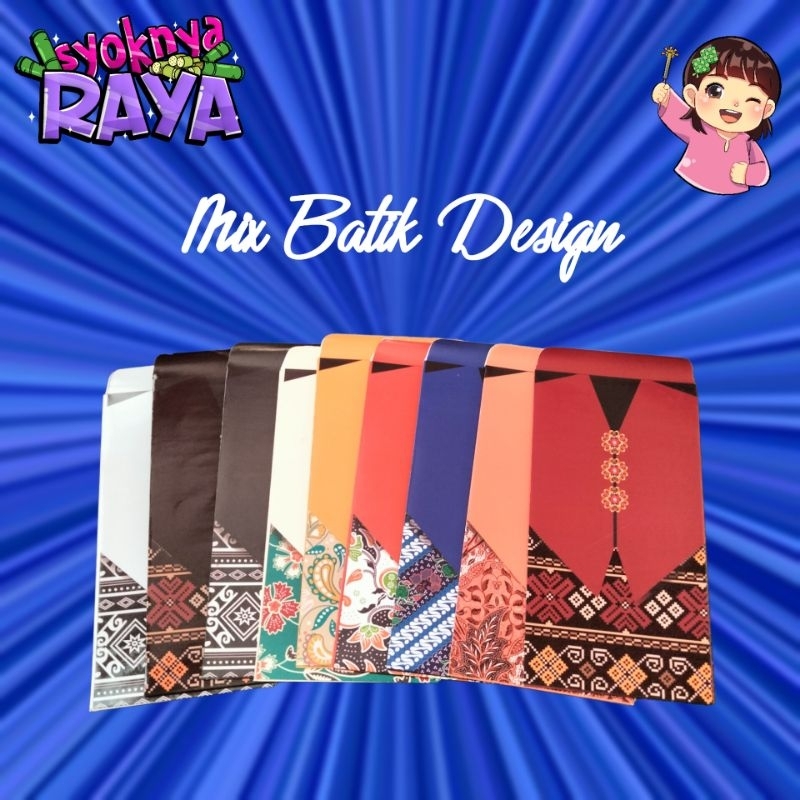 Sampul Duit Raya Batik Design Kebaya Baju Melayu | Shopee Malaysia