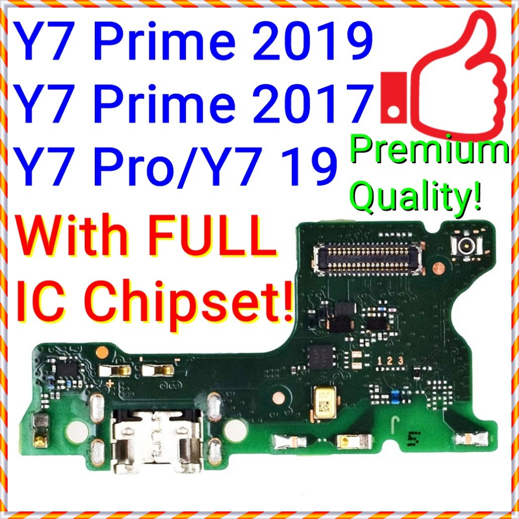 (FULL IC Chipset) NEW ORI Charging Port Board MIC Ribbon for HUAWEl Y7 ...