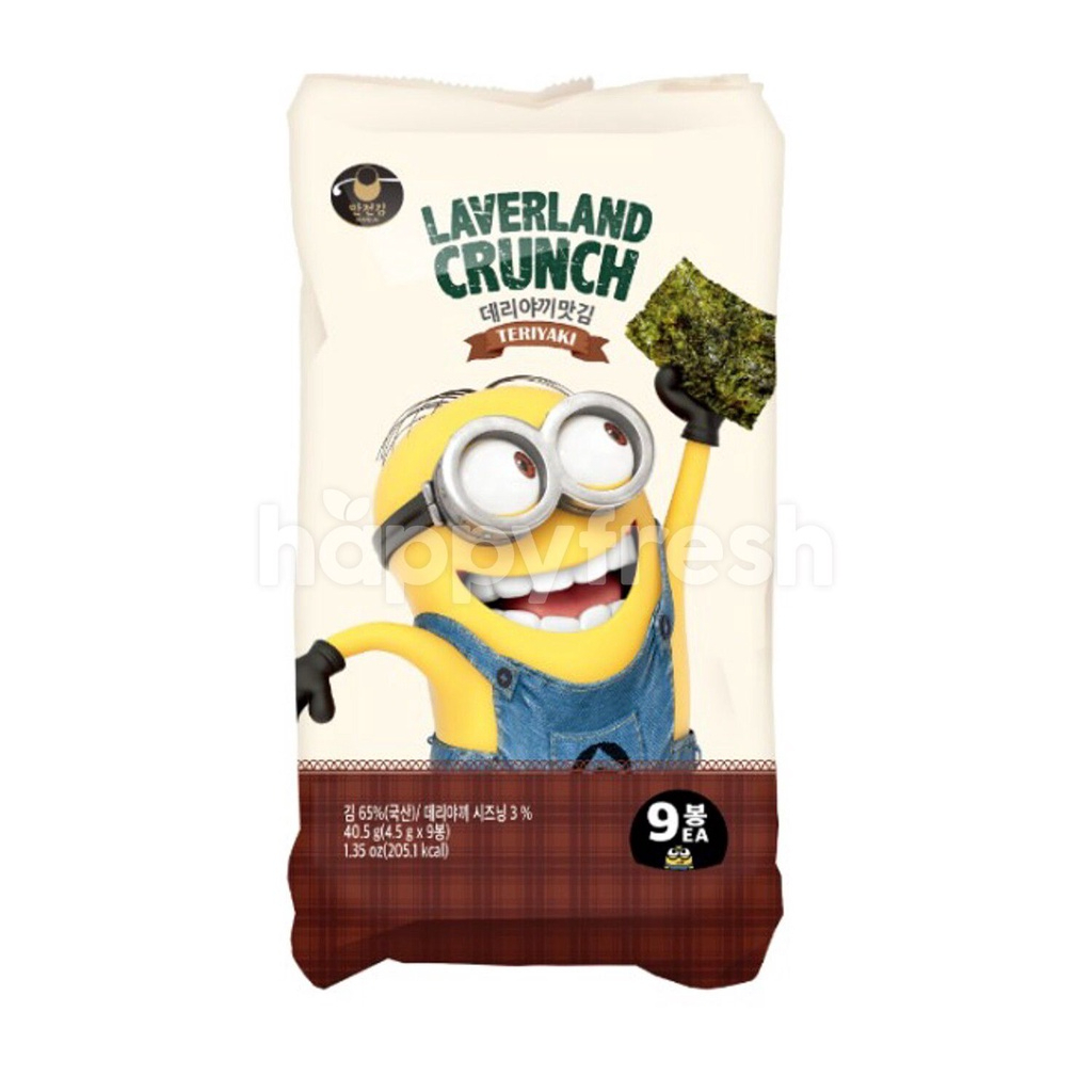 【HALAL Minion Limited Seaweed】 KOREA Manjun Laverland Crunch Seaweed 4 ...