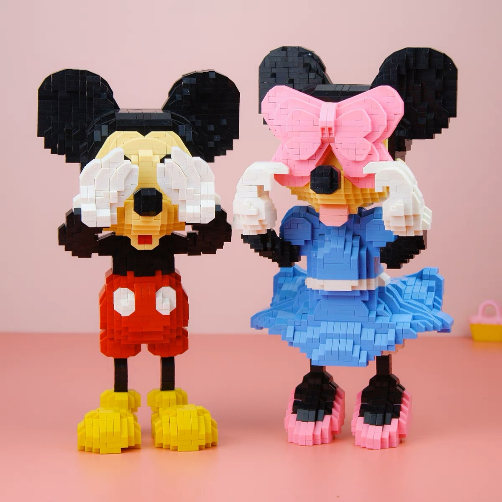 【Ready Stock】Cartoon building blocks / Lego block Mickey Minnie ...