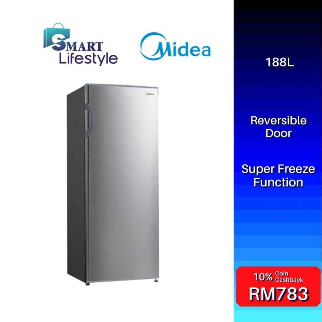 Midea/Khind Upright Freezer (188L/163L) MUF-208SD/Mistral Upright ...