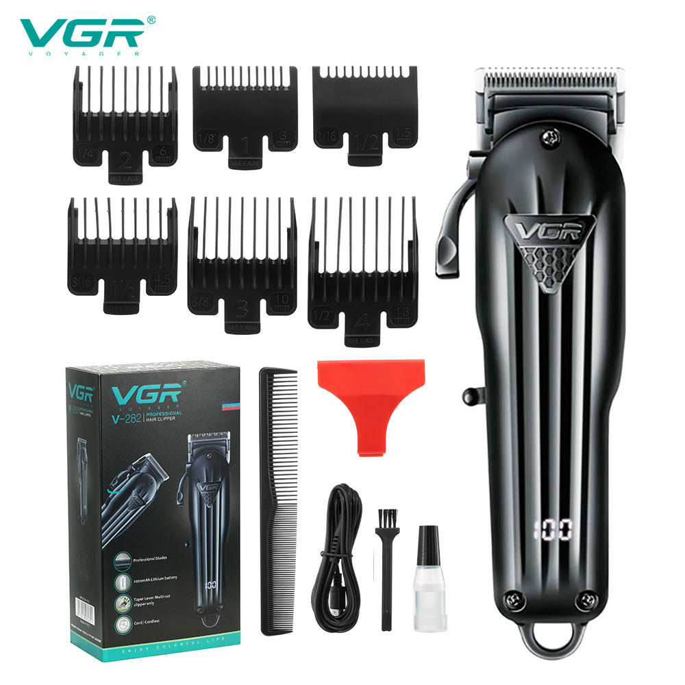 Original VGR V-278 V-282 Zero Adjustable Professional Rechargeable Hair trimmer Metal hair ...