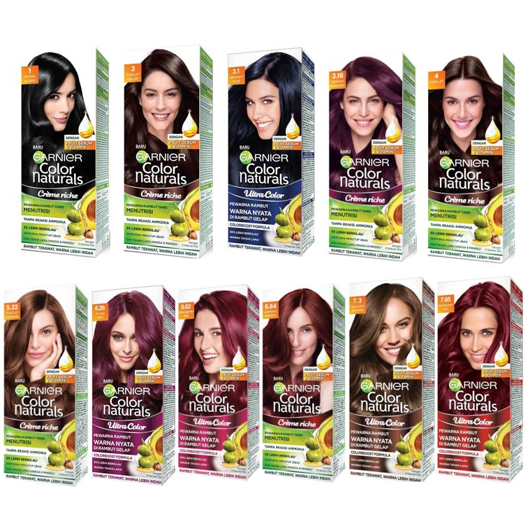 Garnier Hair Color Naturals Creme Riche & Ultra Color Hair Dye ...