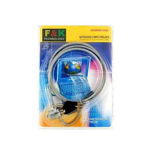 NOTEBOOK / DESKTOP UNIVERSAL SECURITY CABLE CHAIN LOCK with TWO KEYS ...