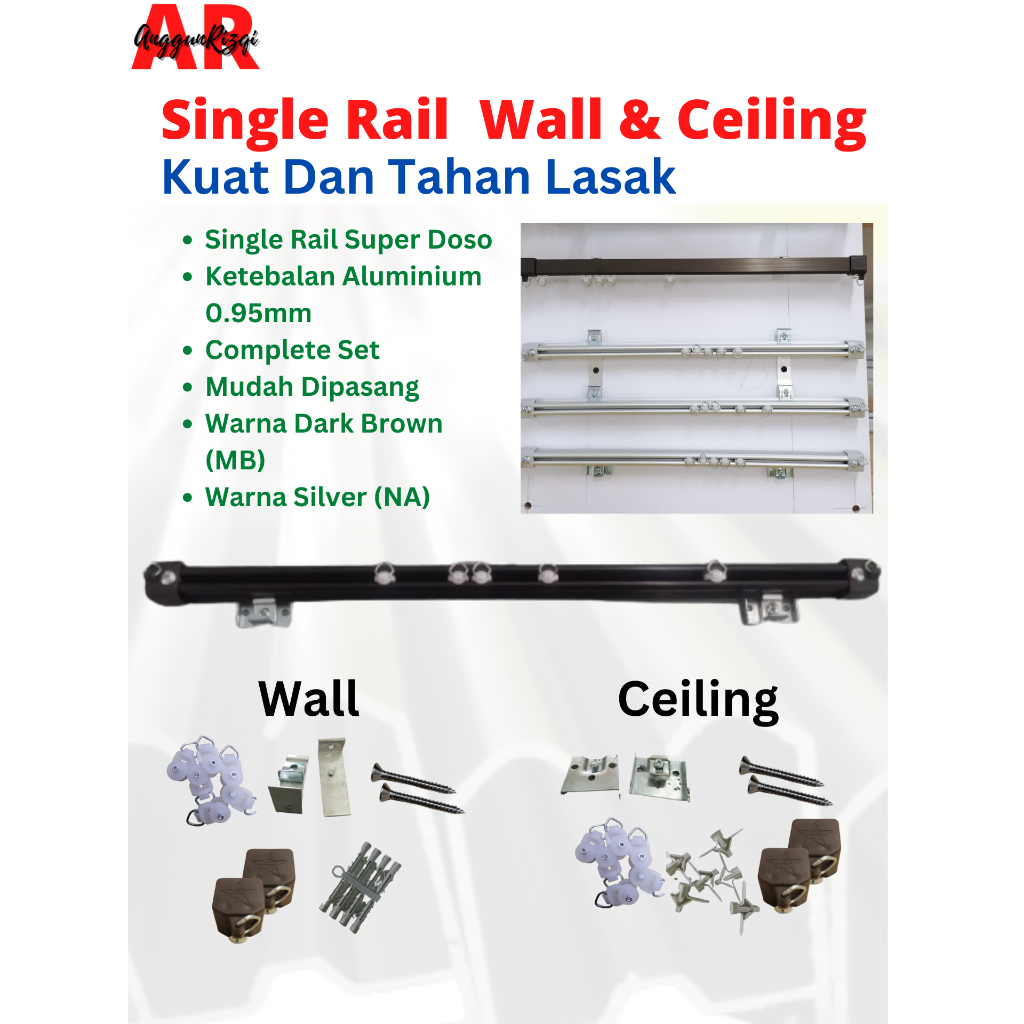 Rail Langsir-Curtain Rail-Curtain Track Super DOSO | Shopee Malaysia