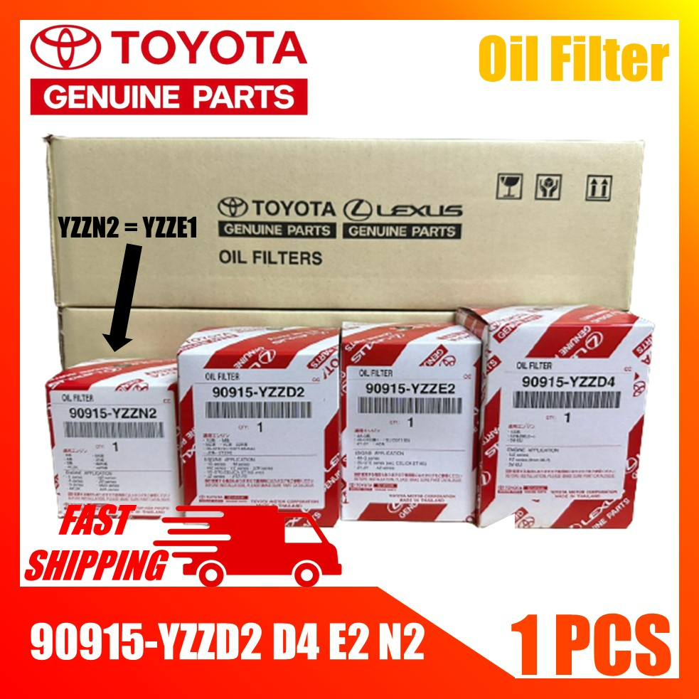 Genuine Toyota Oil Filter 90915-YZZD2 D4 E2 N2 / E1 For Hilux Estima ...