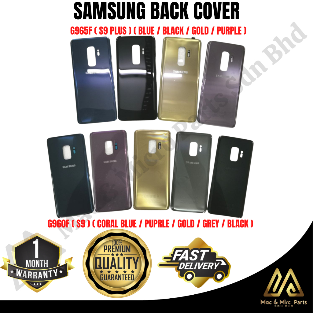 SAMSUNG G965F ( S9 PLUS ) / G960F ( S9 ) BACK COVER ( READY STOCK ...